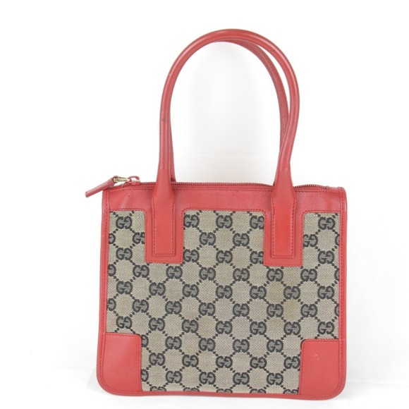Gucci | Bags | Gucci Handbag Gg Red | Poshmark